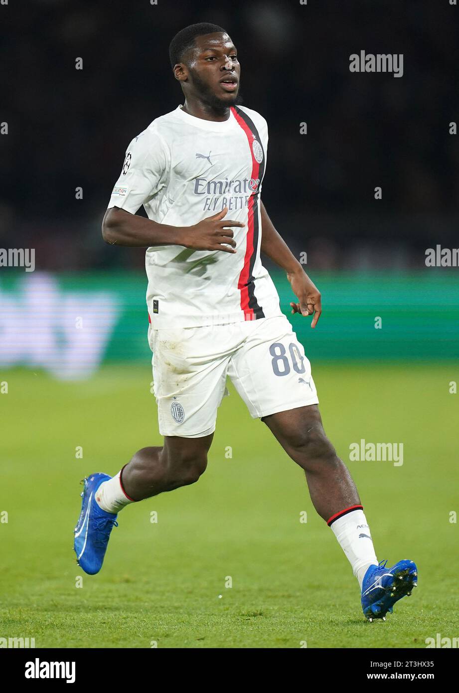 AC Milan's Yunus Musah during the UEFA Champions League Group F match ...
