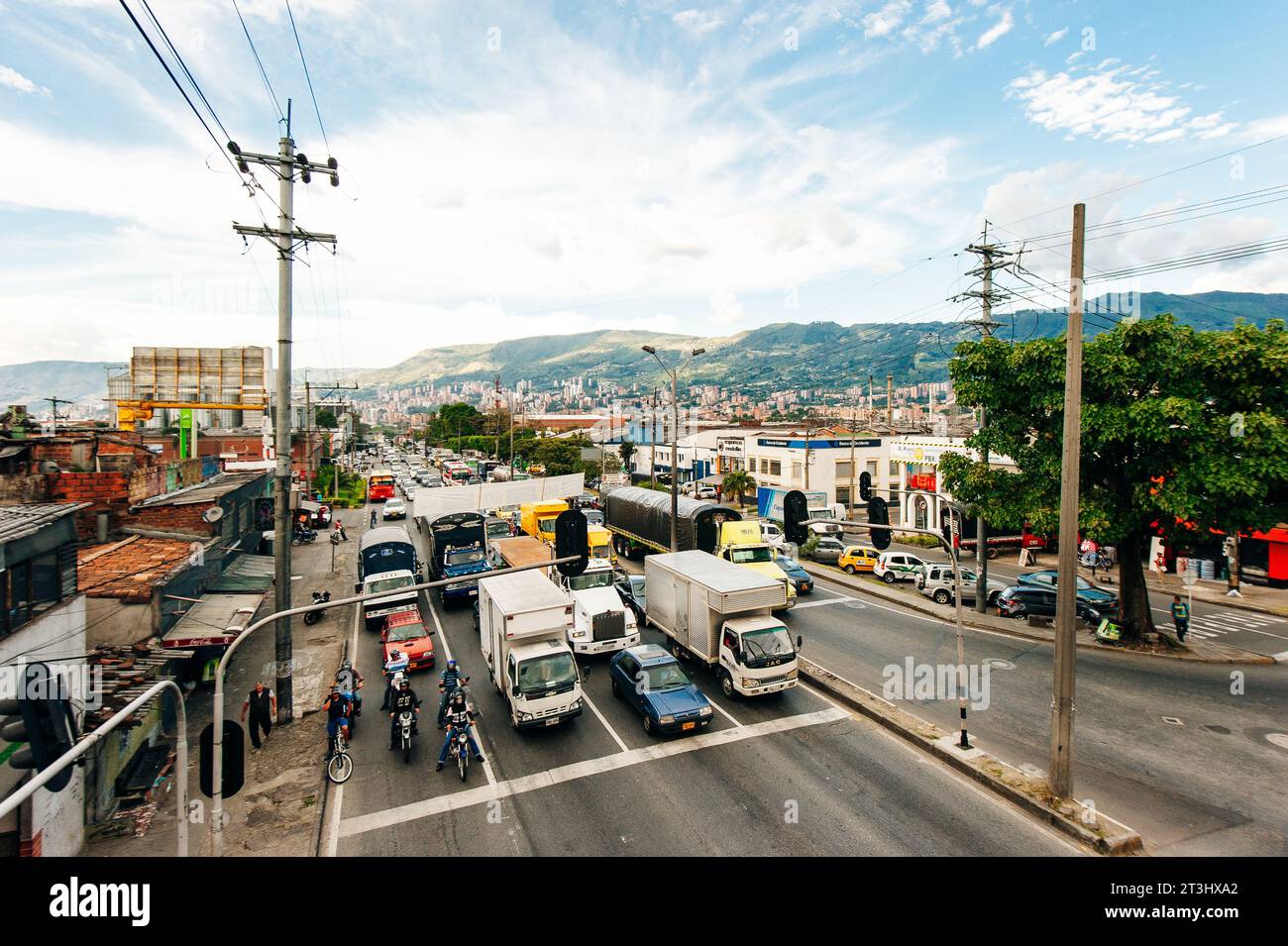 Medellin road sign hi-res stock photography and images - Alamy
