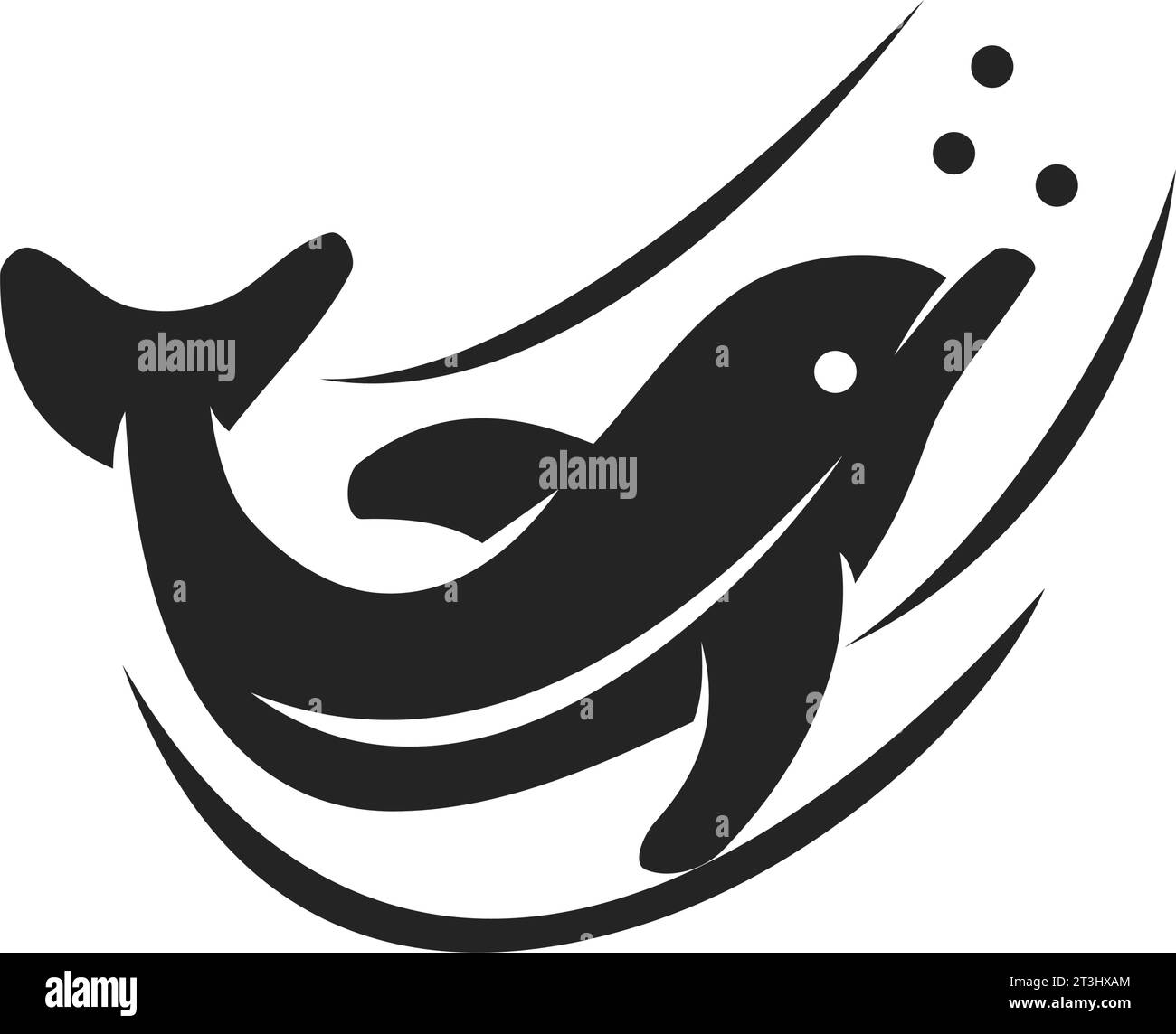dolphin logo template Isolated. Brand Identity. Icon Abstract Vector ...