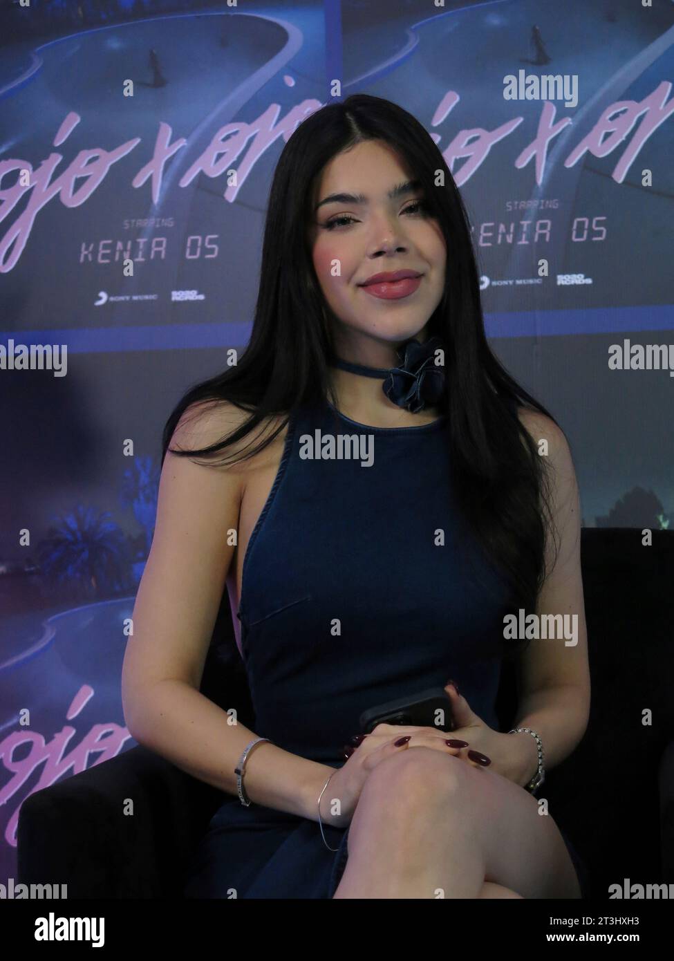 Mexican singer Kenia Os poses for photos during an interview about her single "Ojo por ojo" or ...