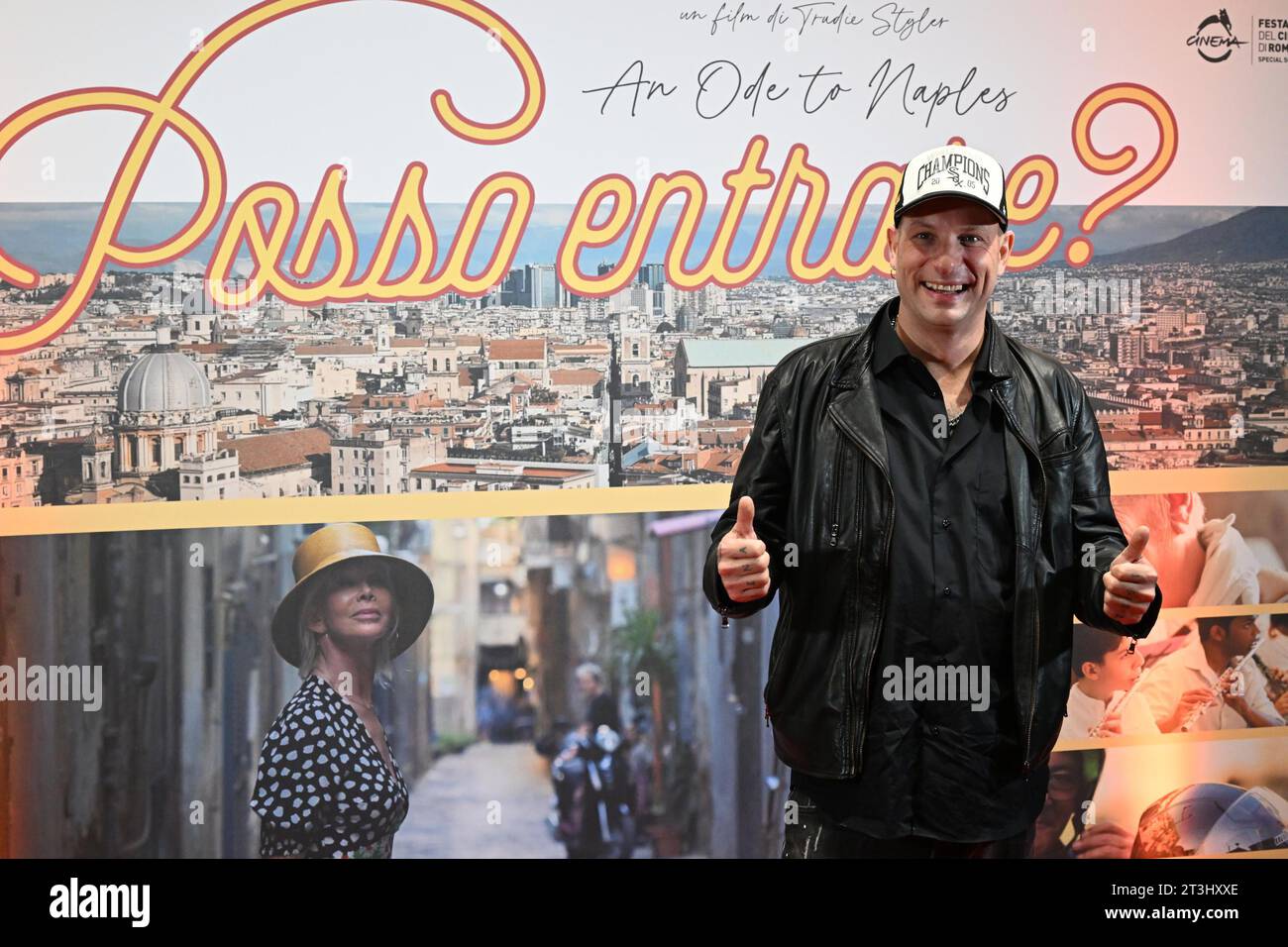 October 25, 2023, NAPOLI: Italian singer Clementino at the public ...