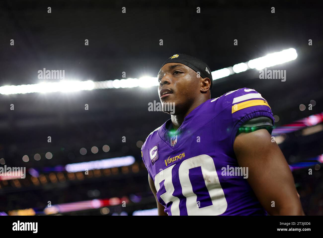 Minnesota Vikings fullback C.J. Ham (30) during warm ups before an NFL ...