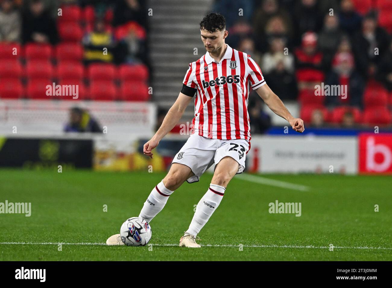 Luke McNally #23 of Stoke City during the Sky Bet Championship match ...