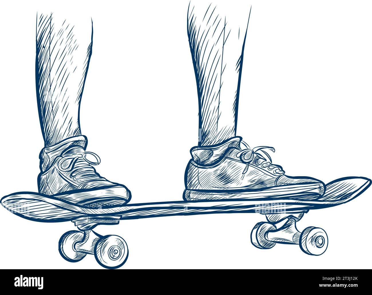 Graphics hand drawn skateboard isolated on white background Stock ...