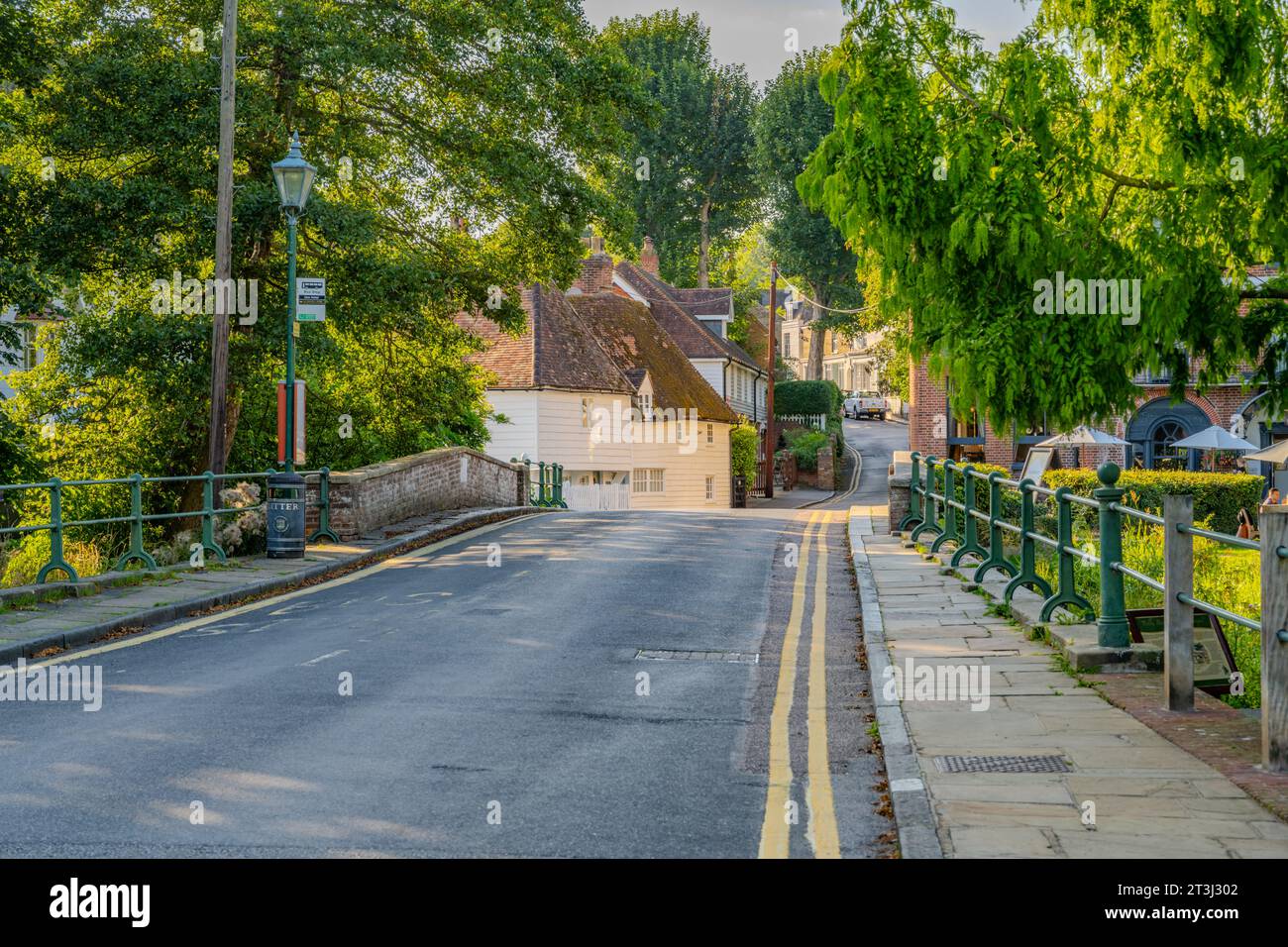 Summer evening in Farningham Kent Stock Photo - Alamy