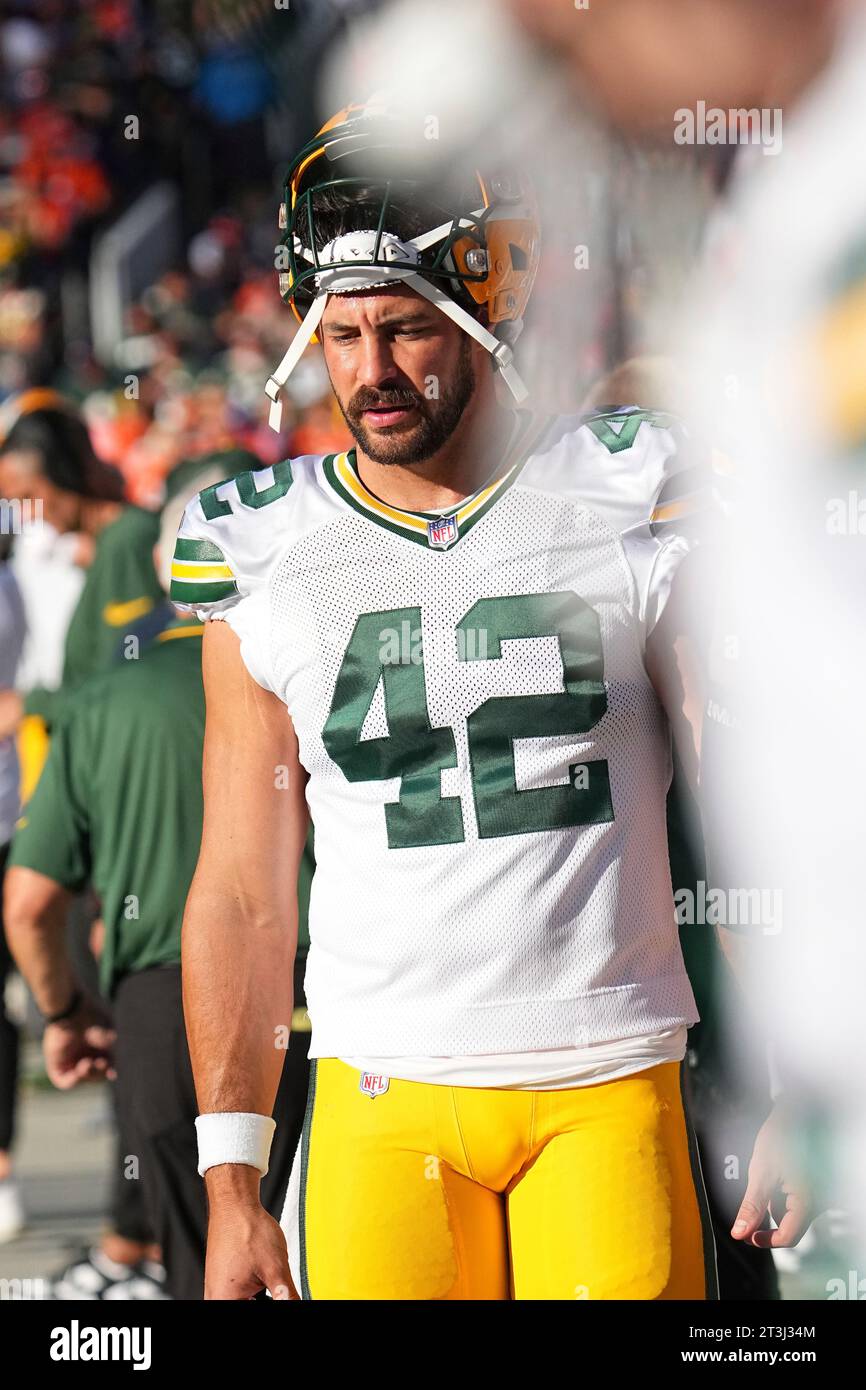 Green Bay Packers long snapper Matt Orzech (42) against the Denver ...