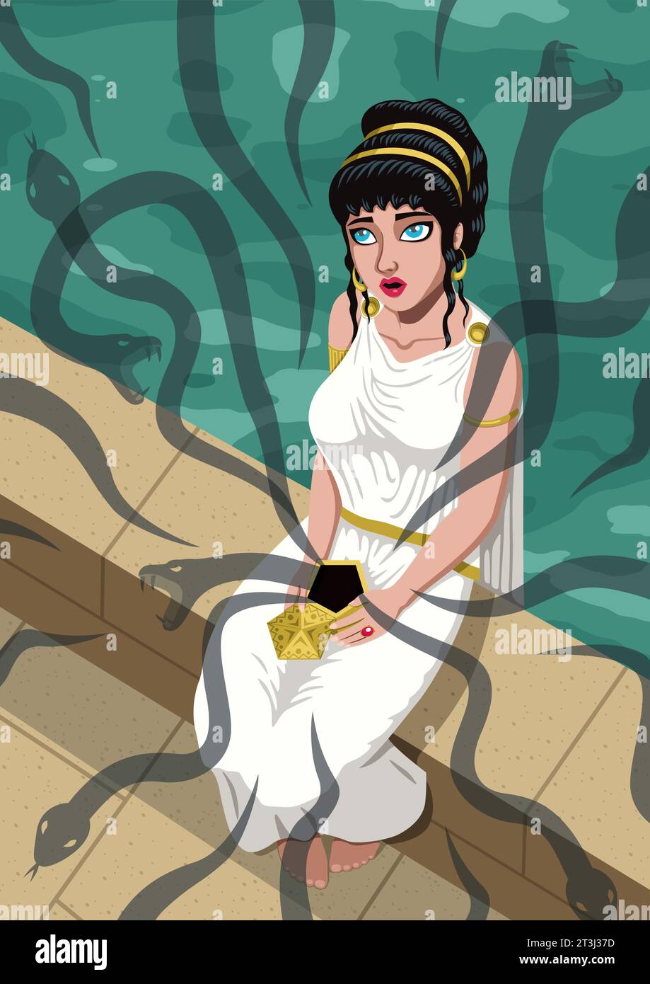 Pandora opens the box. Evil spreads around the world Stock Vector Image ...