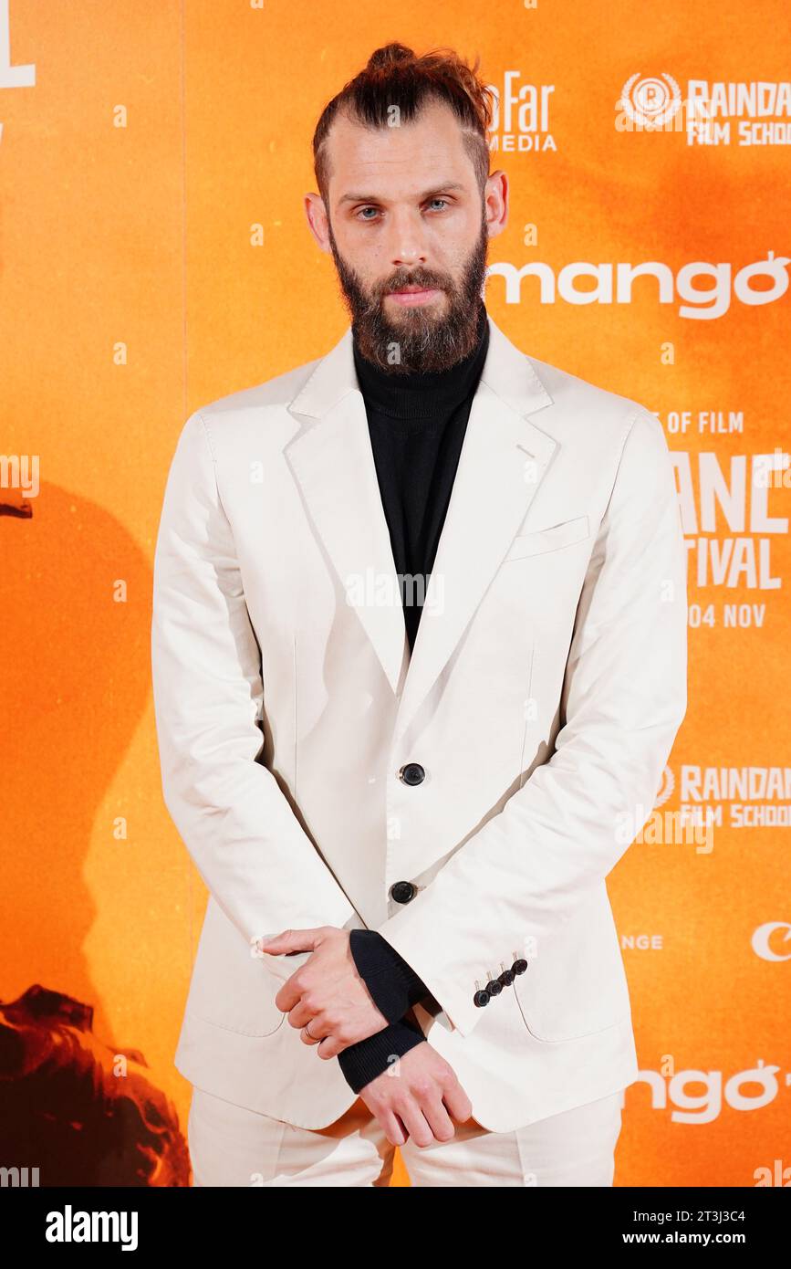 Chris Overton arriving for the Raindance Film Festival opening gala ...