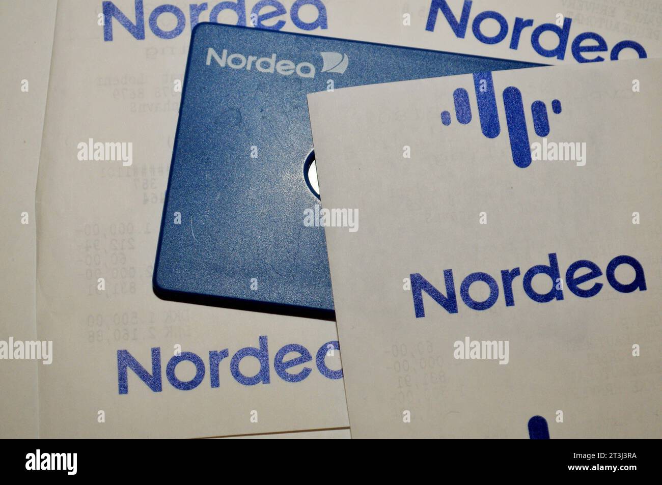 Copenhagen, Denmark /25 October. 2023/Nordea bank branch in danish ...