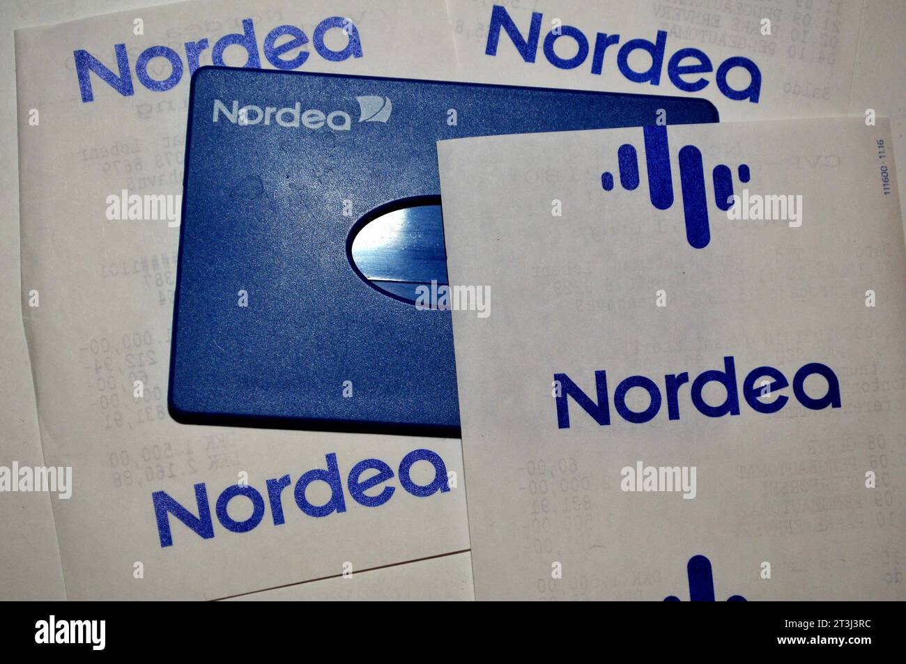 Copenhagen, Denmark /25 October. 2023/Nordea bank branch in danish ...