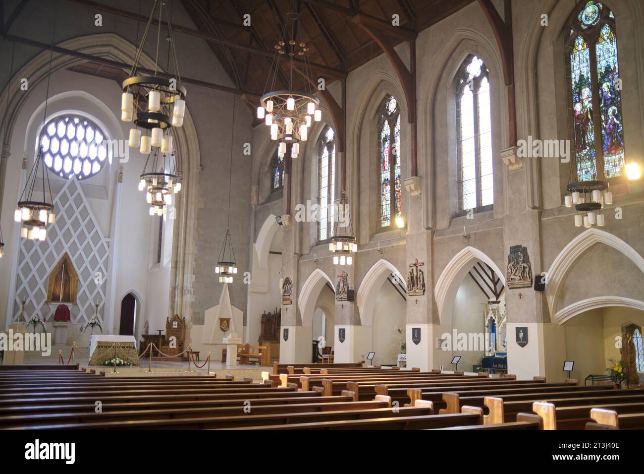Metropolitan Cathedral Church of St David Cardiff South Wales UK Stock ...