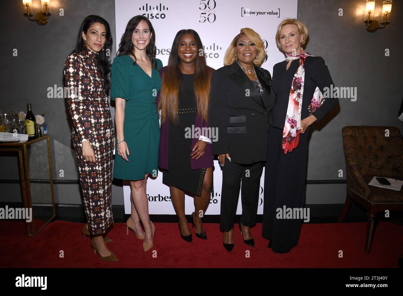(L-R) Huma Abedin, Maggie McGrath, Charlotte Smith, Patti LaBelle and ...