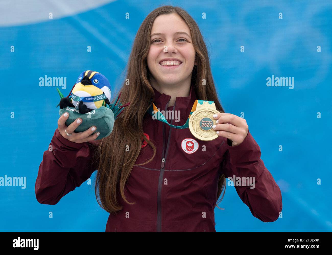 Team Canada's Fay De Fazio Ebert holds her gold medal in Women's Park ...