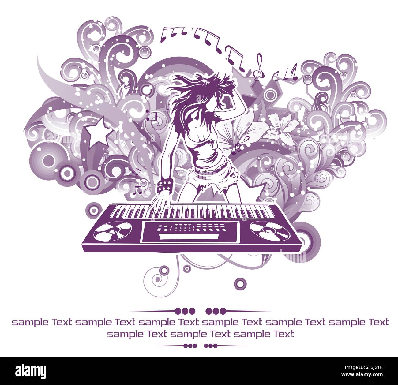 Royalty free background music Stock Vector Images - Alamy
