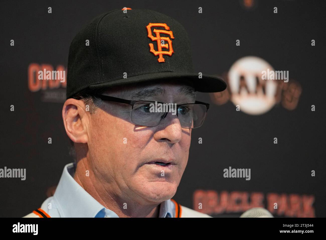 San Francisco Giants manager Bob Melvin during an introductory news ...