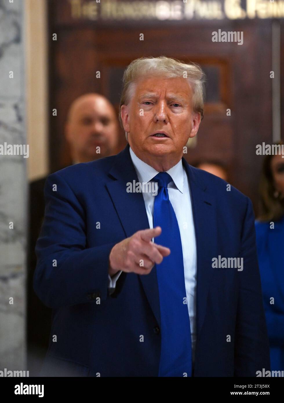 October 25, 2023, New York, New York, USA: Donald Trump is back in ...