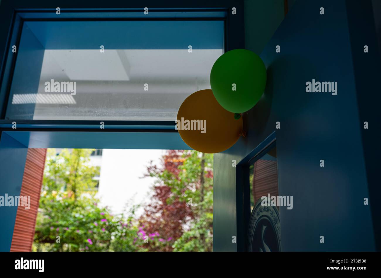 The gate of a primary school classroom Stock Photo - Alamy