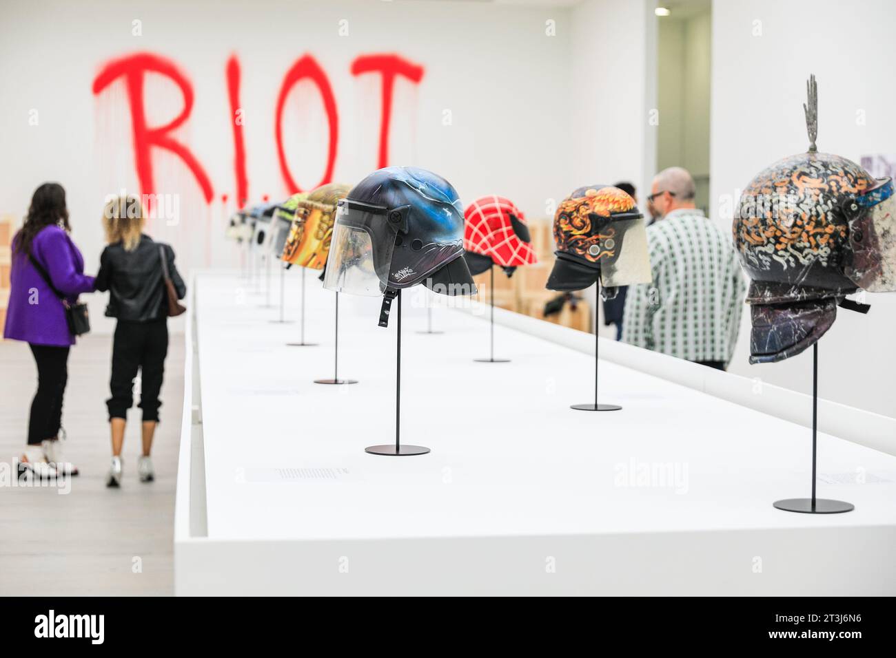 London, UK. 25th Oct, 2023. General view. 'R.I.O.T.' sees sixteen ...