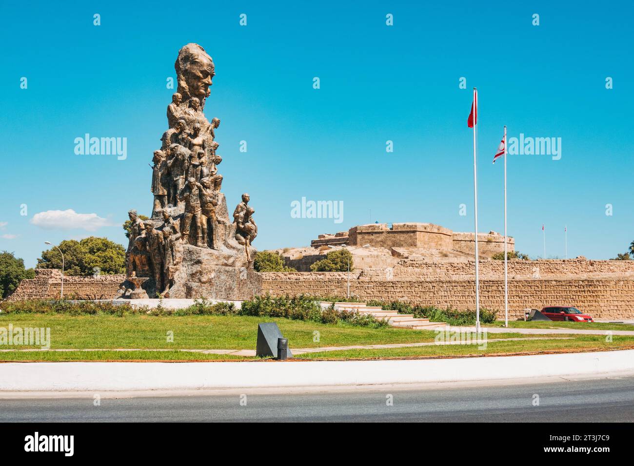 Great Freedom Monument, an Ataturk statue located next to Rivettina ...
