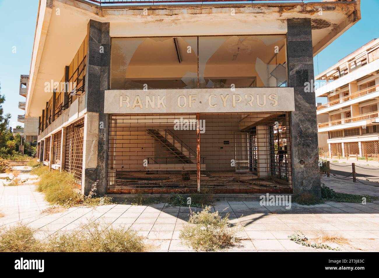 Abandoned seaside suburbs of Varosha in the city of Famagusta, Northern ...