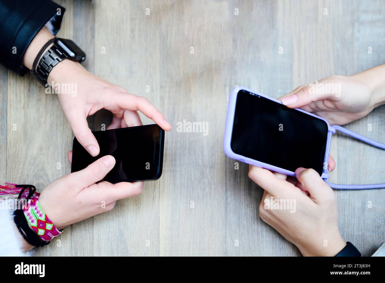 Womens hands from above hi-res stock photography and images - Alamy