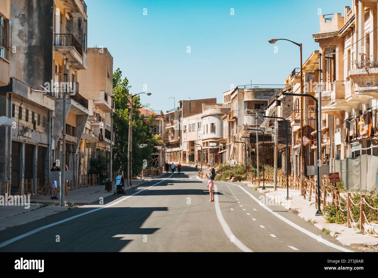 Abandoned seaside suburbs of Varosha in the city of Famagusta, Northern ...