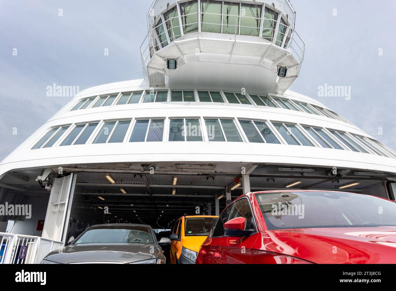 Captain's cabin of passenger freight cargo ferry boat vessel ship with ...