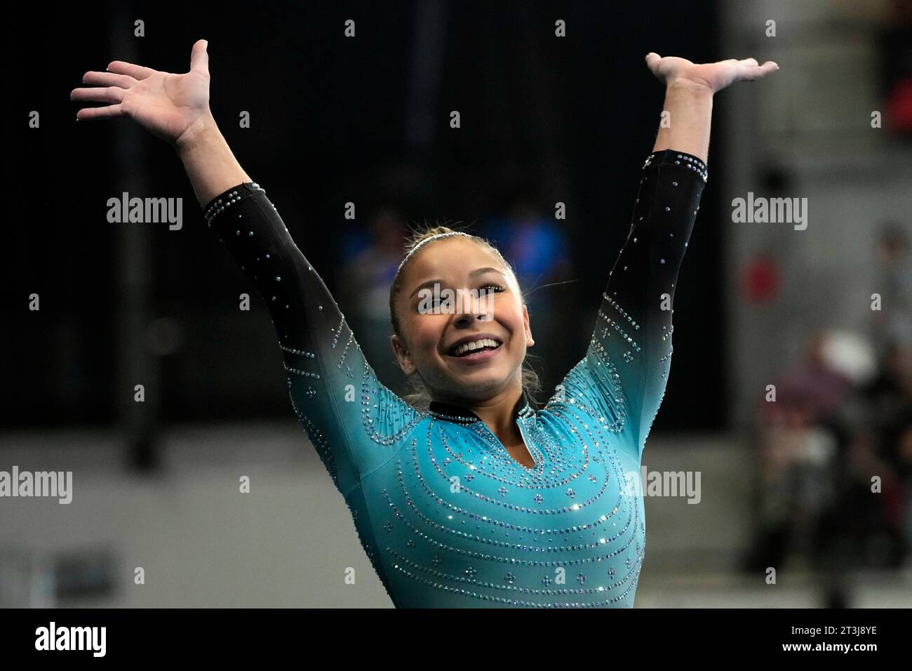 Brazil's Flavia Saraiva reacts after competing in the women's ...