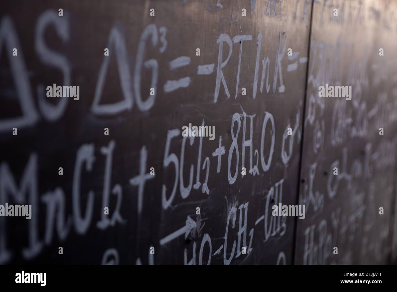 A blackboard with a formula to solve Stock Photo - Alamy