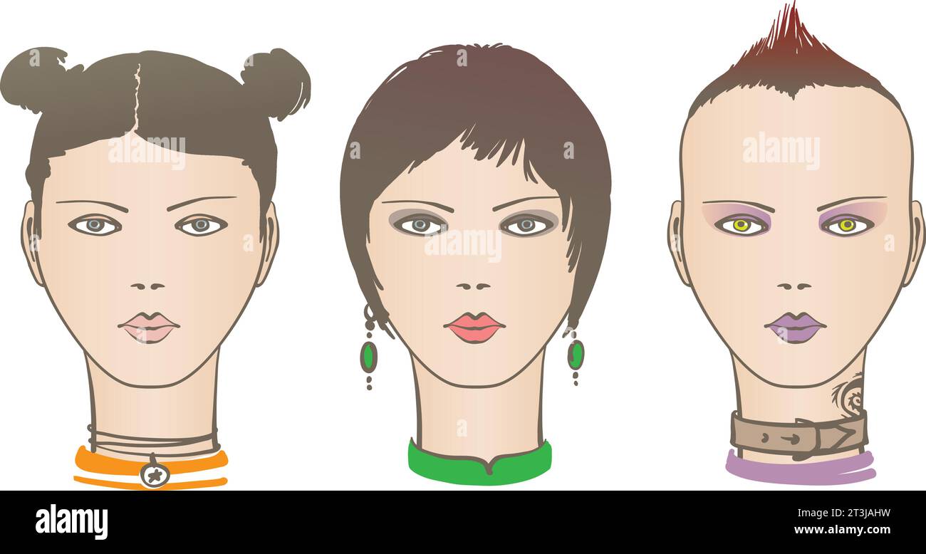 Same different style Stock Vector Images - Alamy