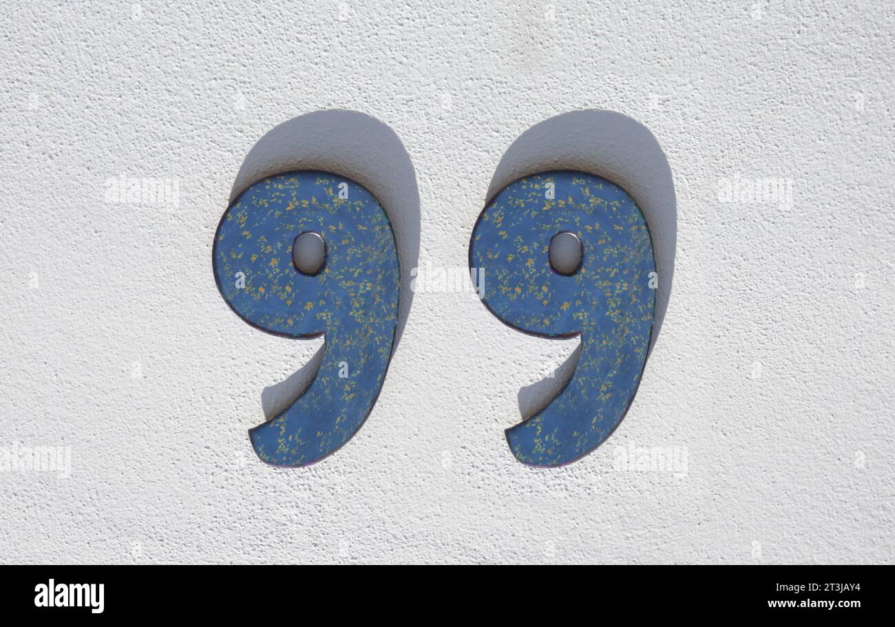 Number 99 hi-res stock photography and images - Alamy