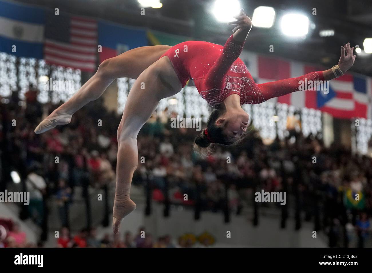 Kayla Dicello of the United States competes in the women's gymnastics ...