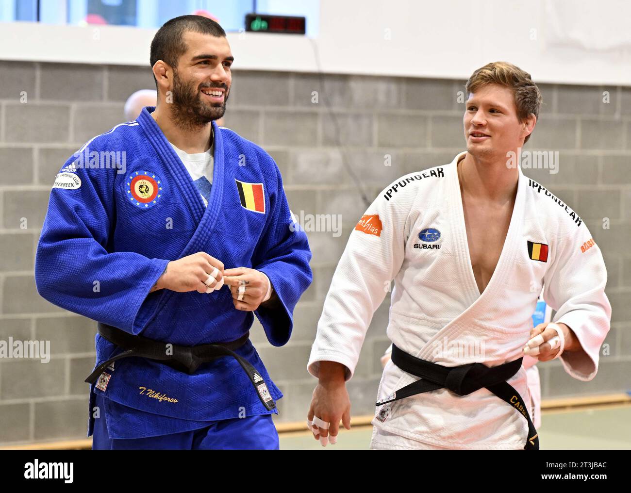 Gerpinnes, Belgium. 25th Oct, 2023. Belgian Toma Nikiforov and Belgian ...