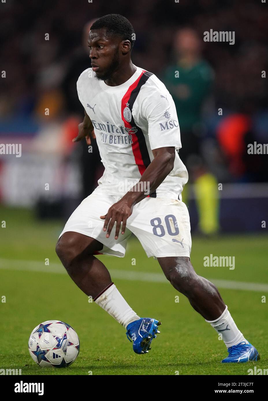 AC Milan's Yunus Musah during the UEFA Champions League Group F match ...