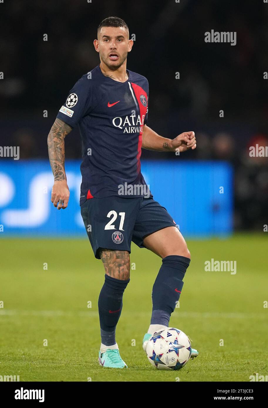 PSG's Lucas Hernandez during the UEFA Champions League Group F match at ...