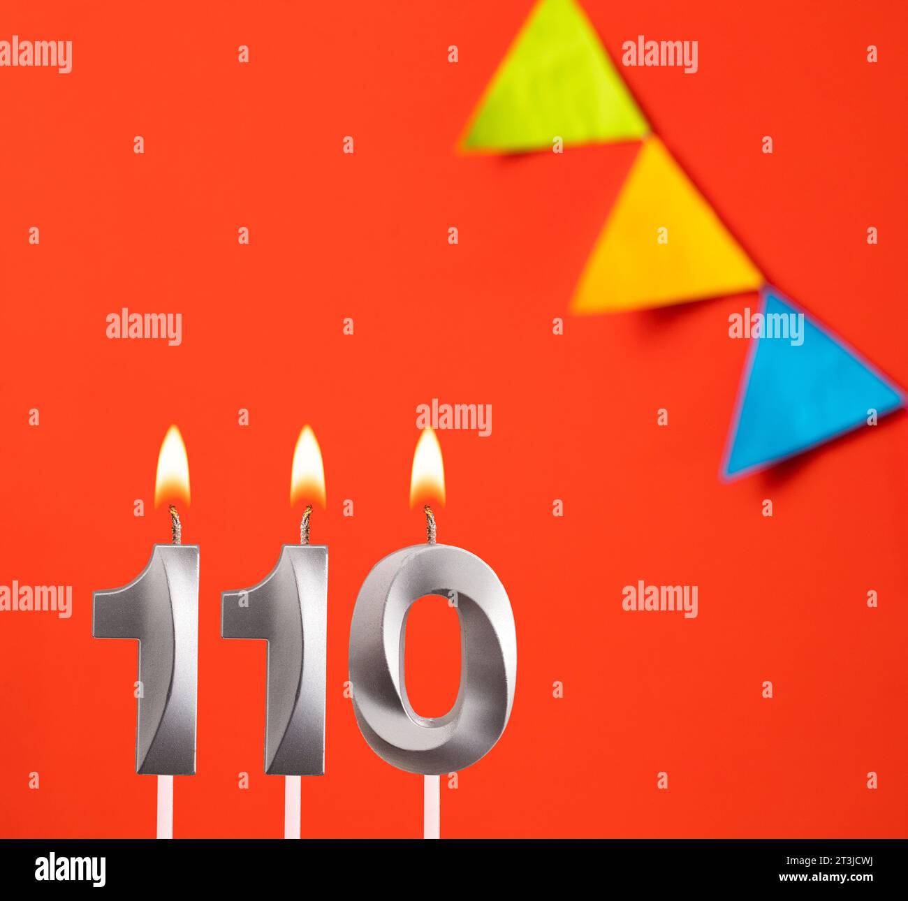 Birthday candle number 110 hi-res stock photography and images - Alamy