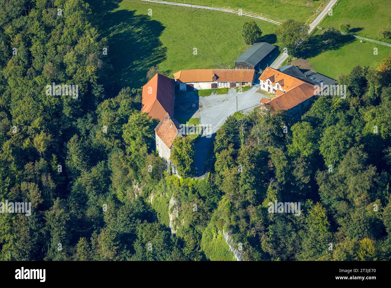 Luftbild einer burg hi-res stock photography and images - Alamy