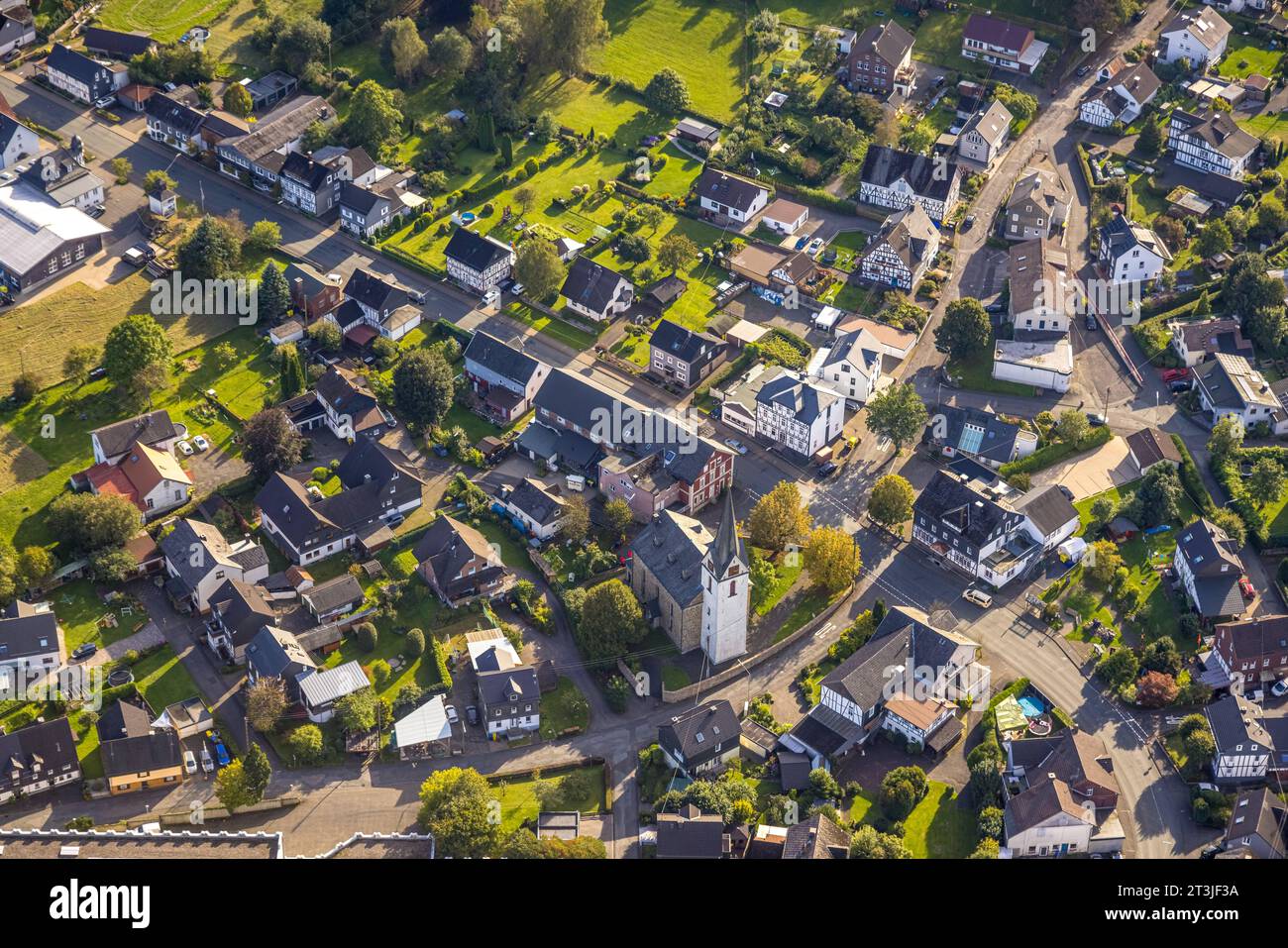 Village view and evang church hi-res stock photography and images - Alamy