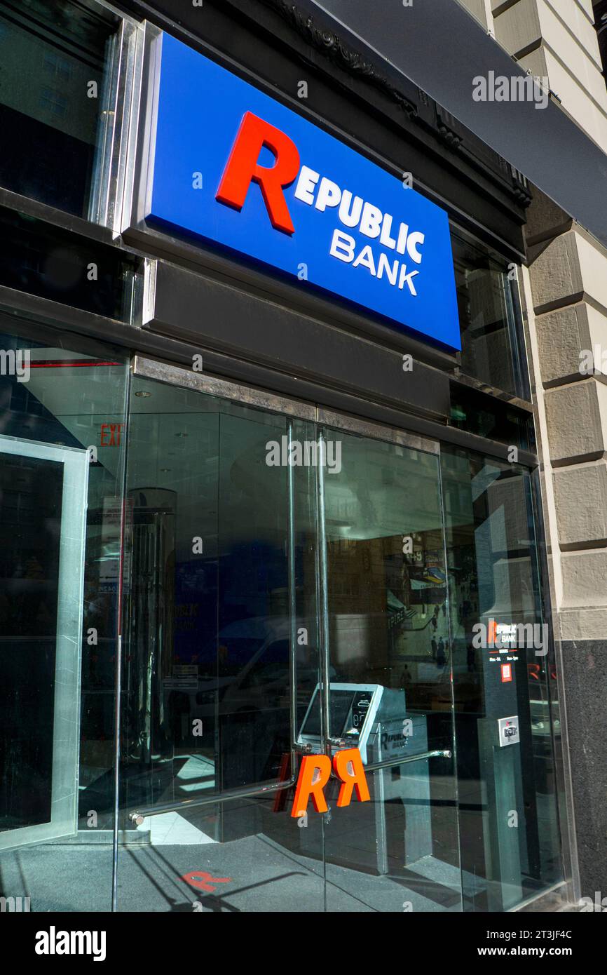 Republic bank usa not first hi-res stock photography and images - Alamy