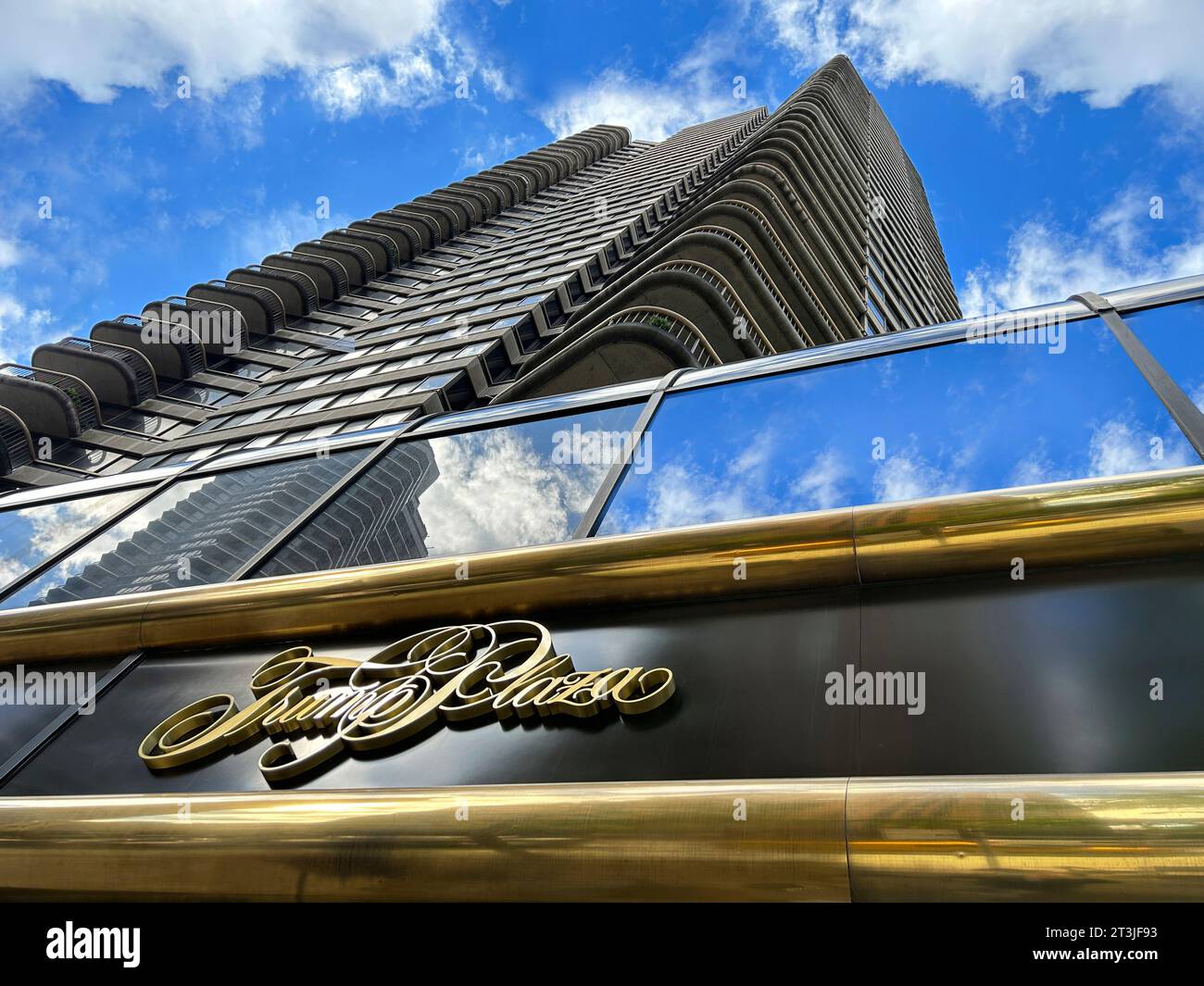 Low angle view of Trump Plaza, 167 East 61st Street, New York City, New York, USA Stock Photo ...