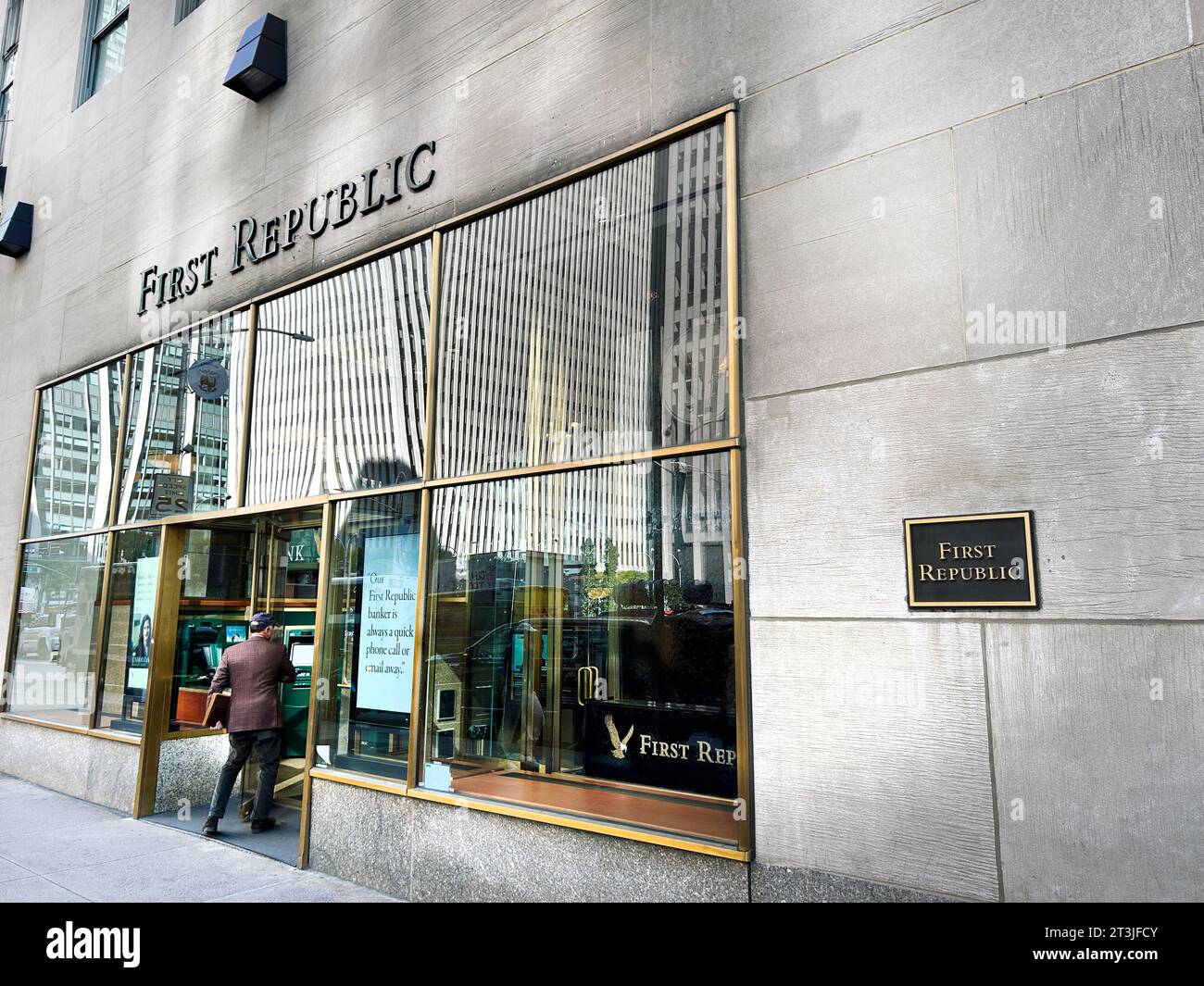 First Republic Bank branch office, New York City, New York, USA Stock ...