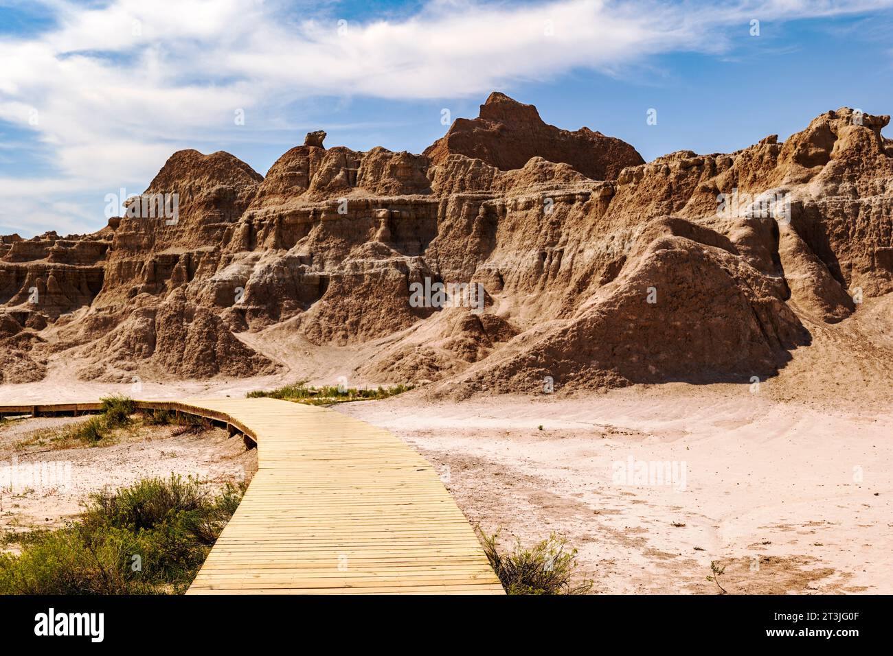Badlands National Park; Fossil Exhibit Trail; South Dakota; USA Stock ...