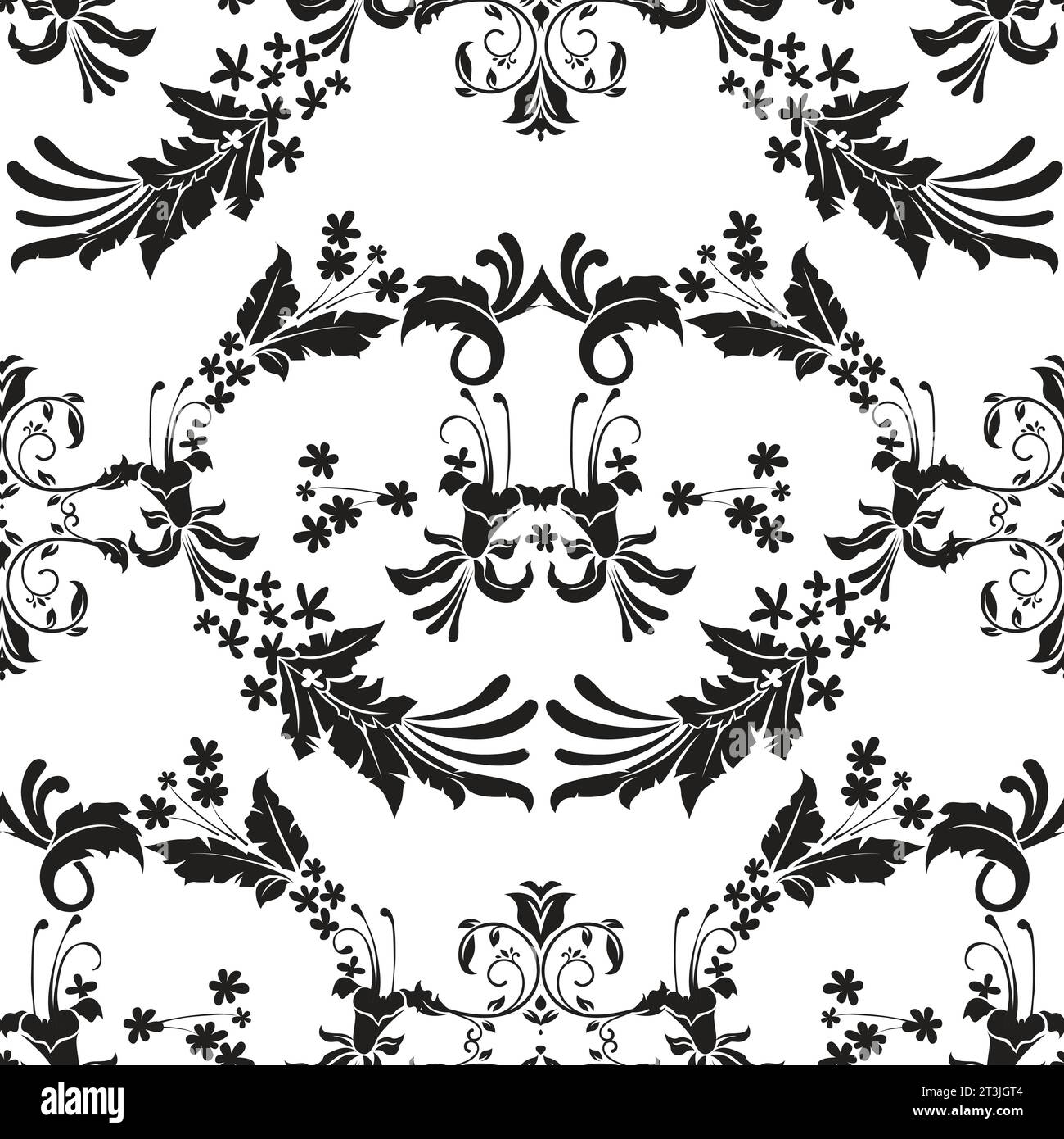 Baroque Seamless Pattern Royalty Free Vector Image Stock Vector Image