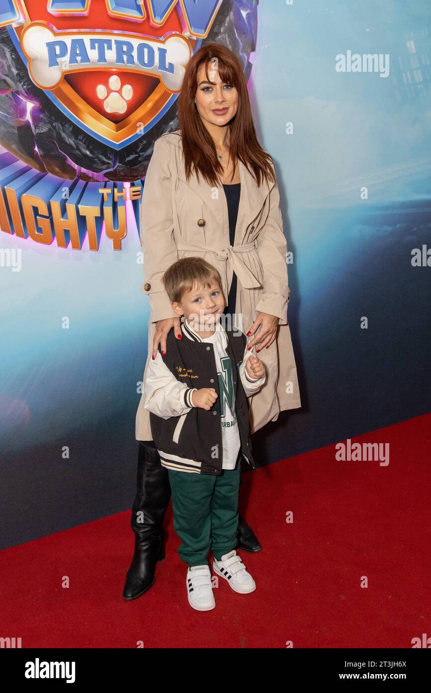 Guests attend Paw Patrol 'The Mighty Movie' Gala Screening at Cineworld ...