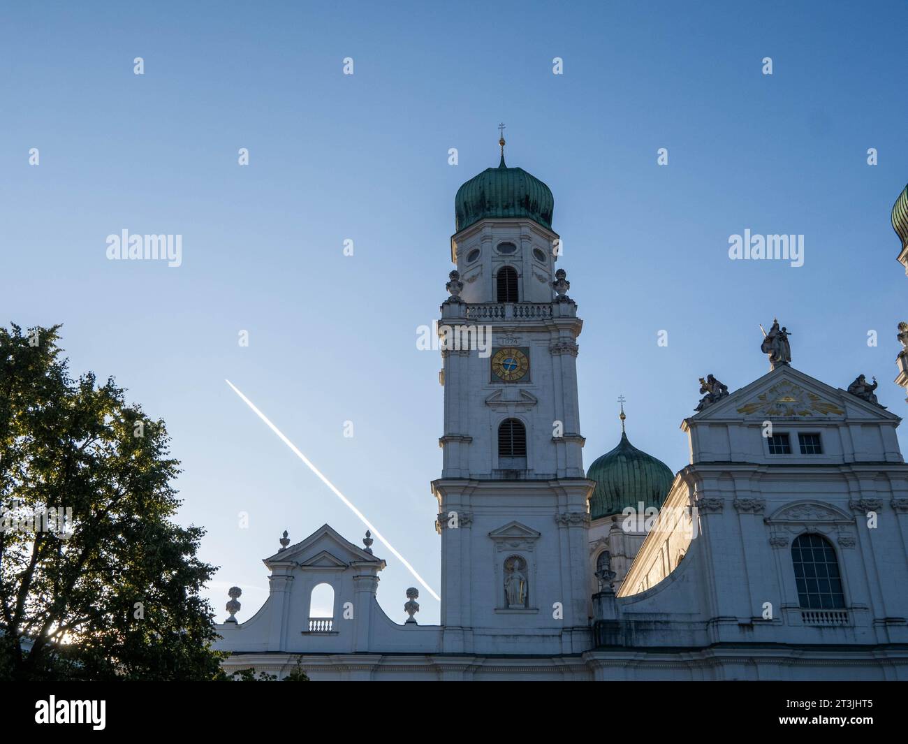 St. Stephen's Cathedral in the morning light, detail, Baroque, built ...