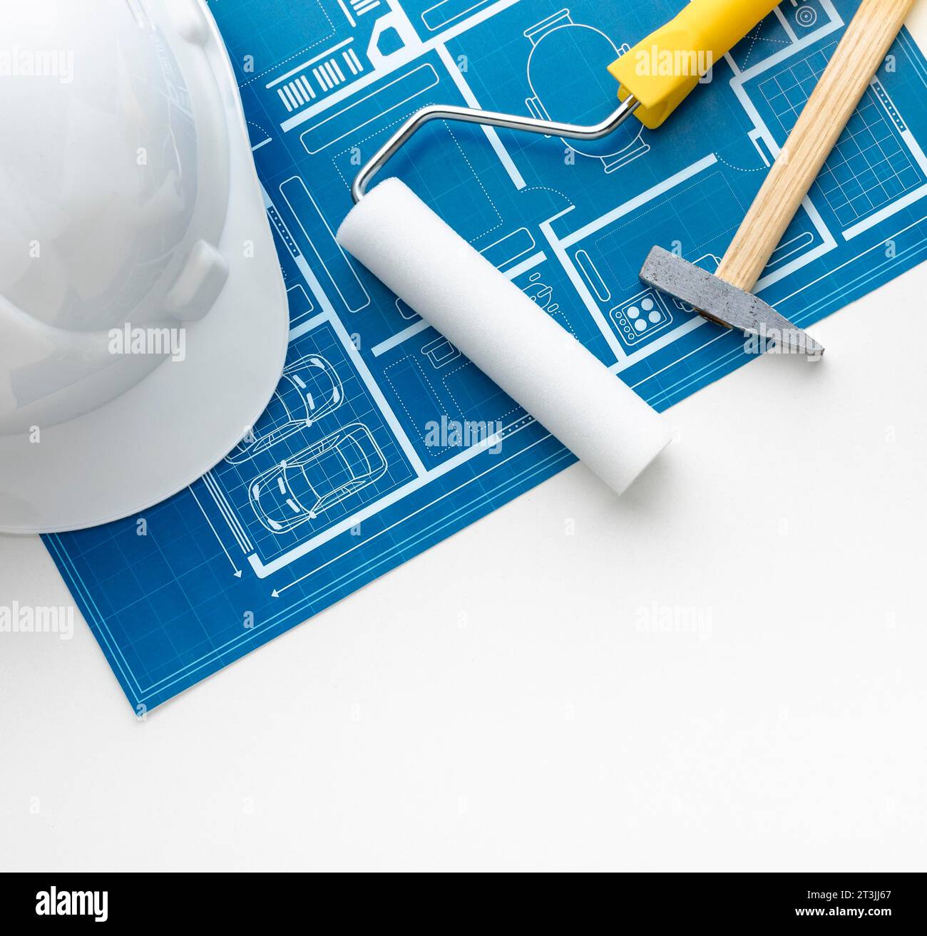 Construction worker plan view hi-res stock photography and images - Alamy