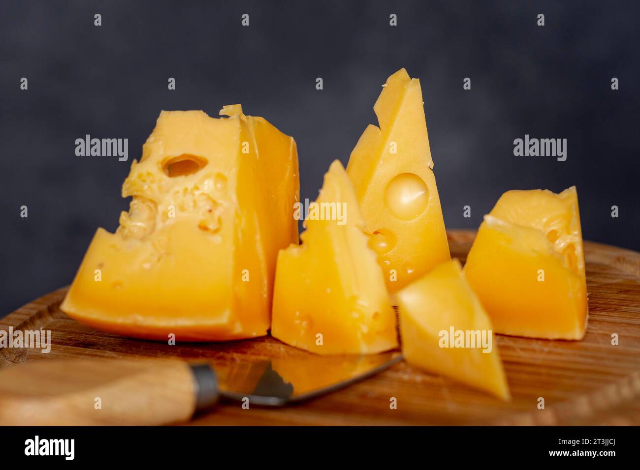 Close up slices cheese hi-res stock photography and images - Alamy