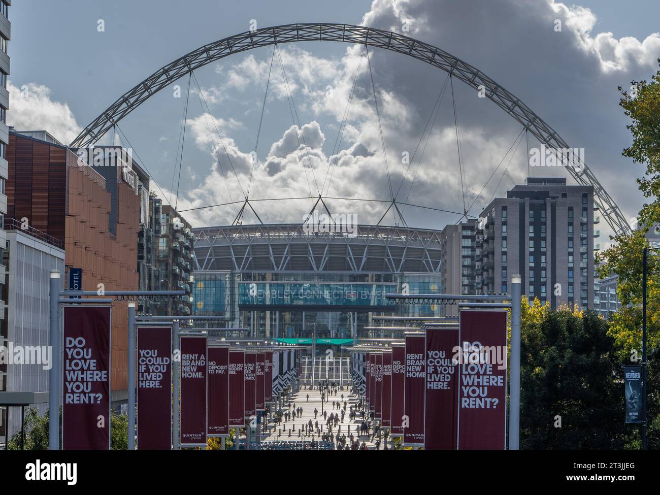 View of access to Wembley stadium,Brent,London,England,UK Stock Photo ...