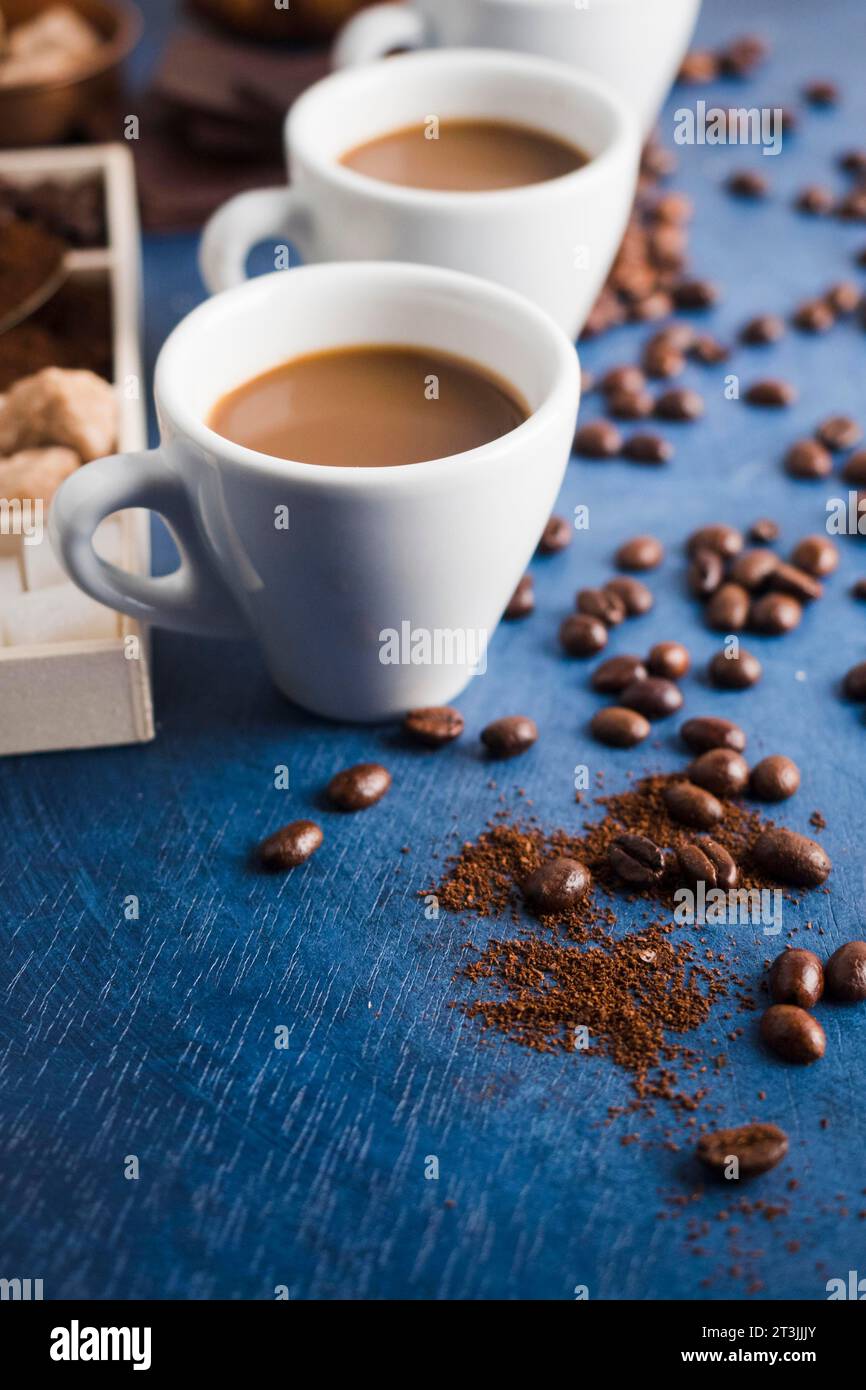 Cup delicious coffee Stock Photo - Alamy