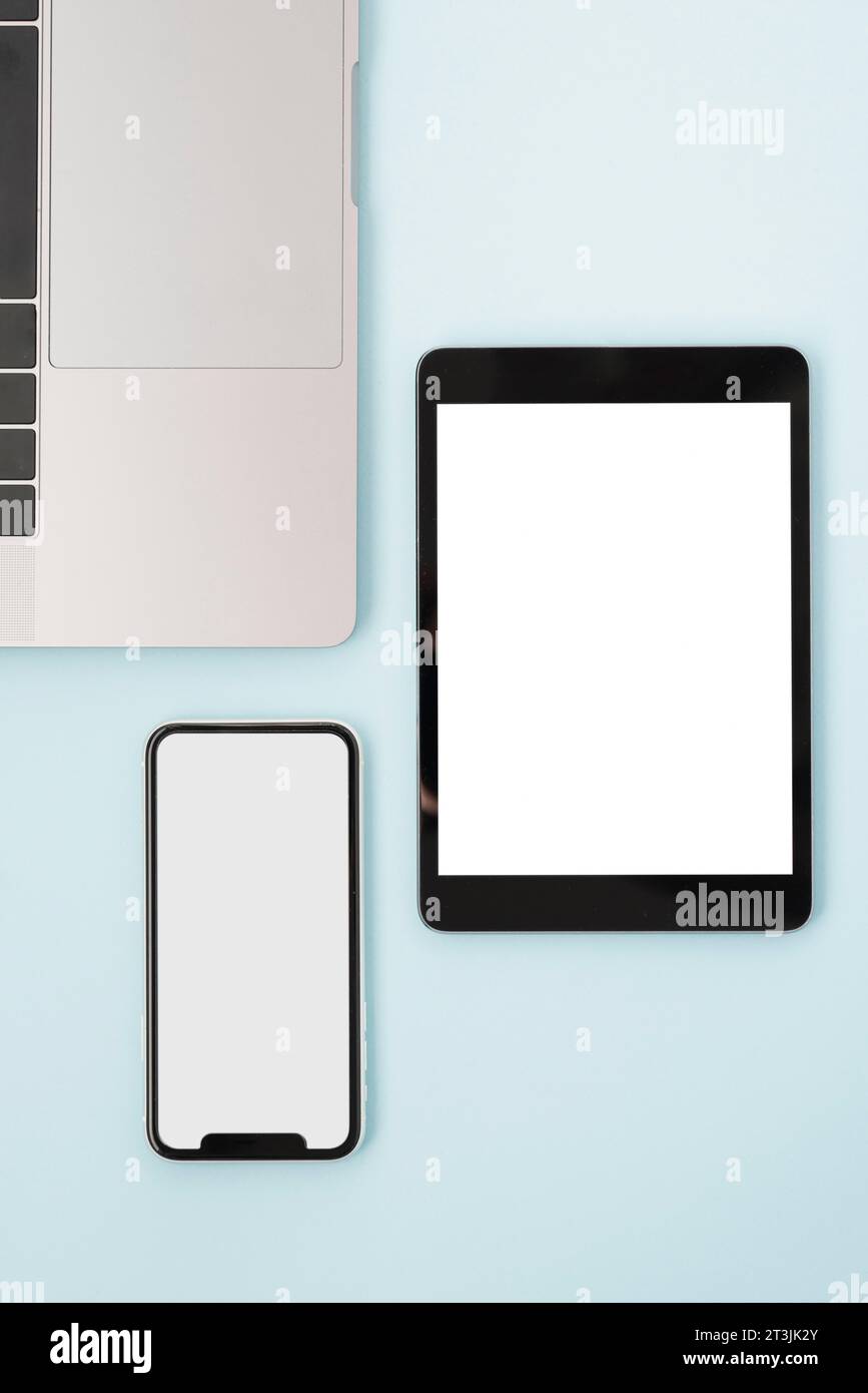 Flat lay tablet hi-res stock photography and images - Alamy